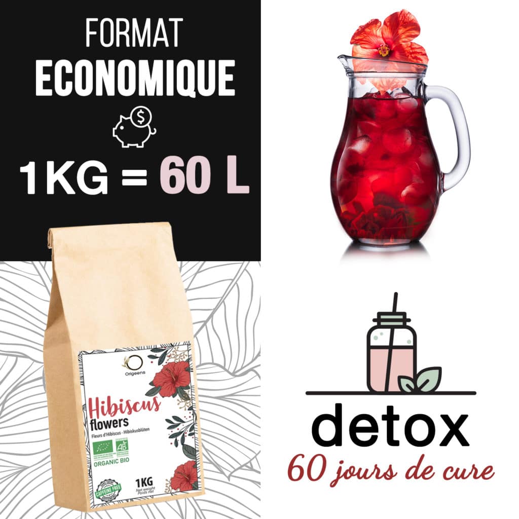 Tisane Fleurs d’Hibiscus Bio - Bissap, Thé glacé - Infusion Detox et ...